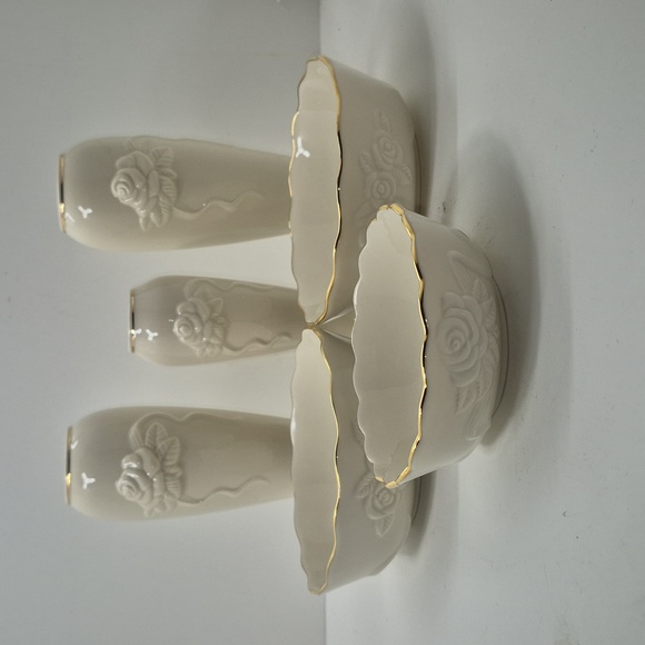 Lenox | Art | Lenox Rose Blossom Collection Ivory Gold | Poshmark